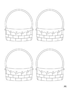 Easter Basket Templates - 25 FREE Printables - PrintaBulk