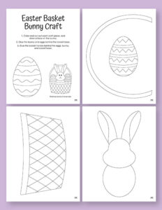 Easter Basket Templates - 25 FREE Printables | Printabulls