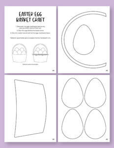 Easter Basket Templates - 25 FREE Printables | Printabulls