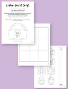 Easter Basket Templates - 25 FREE Printables - PrintaBulk