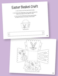 Easter Basket Templates - 25 FREE Printables - PrintaBulk
