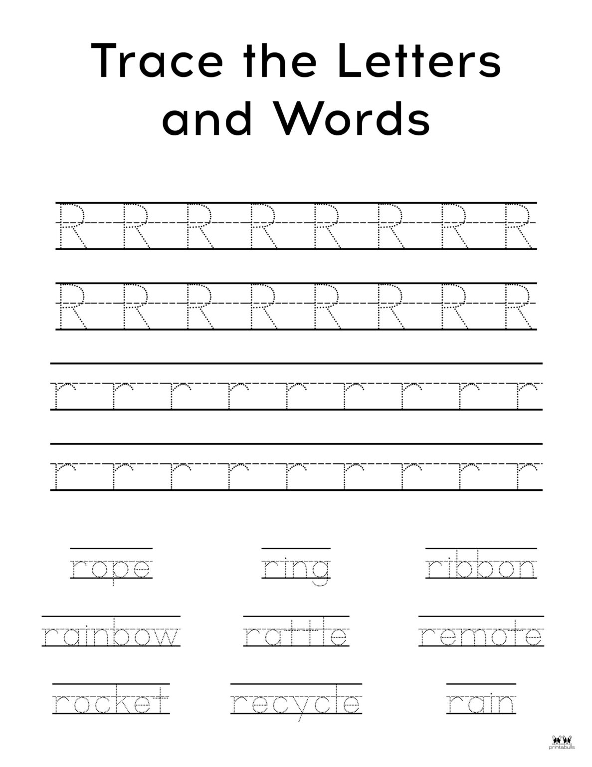 Letter R Worksheets - 50 FREE Printables | Printabulls