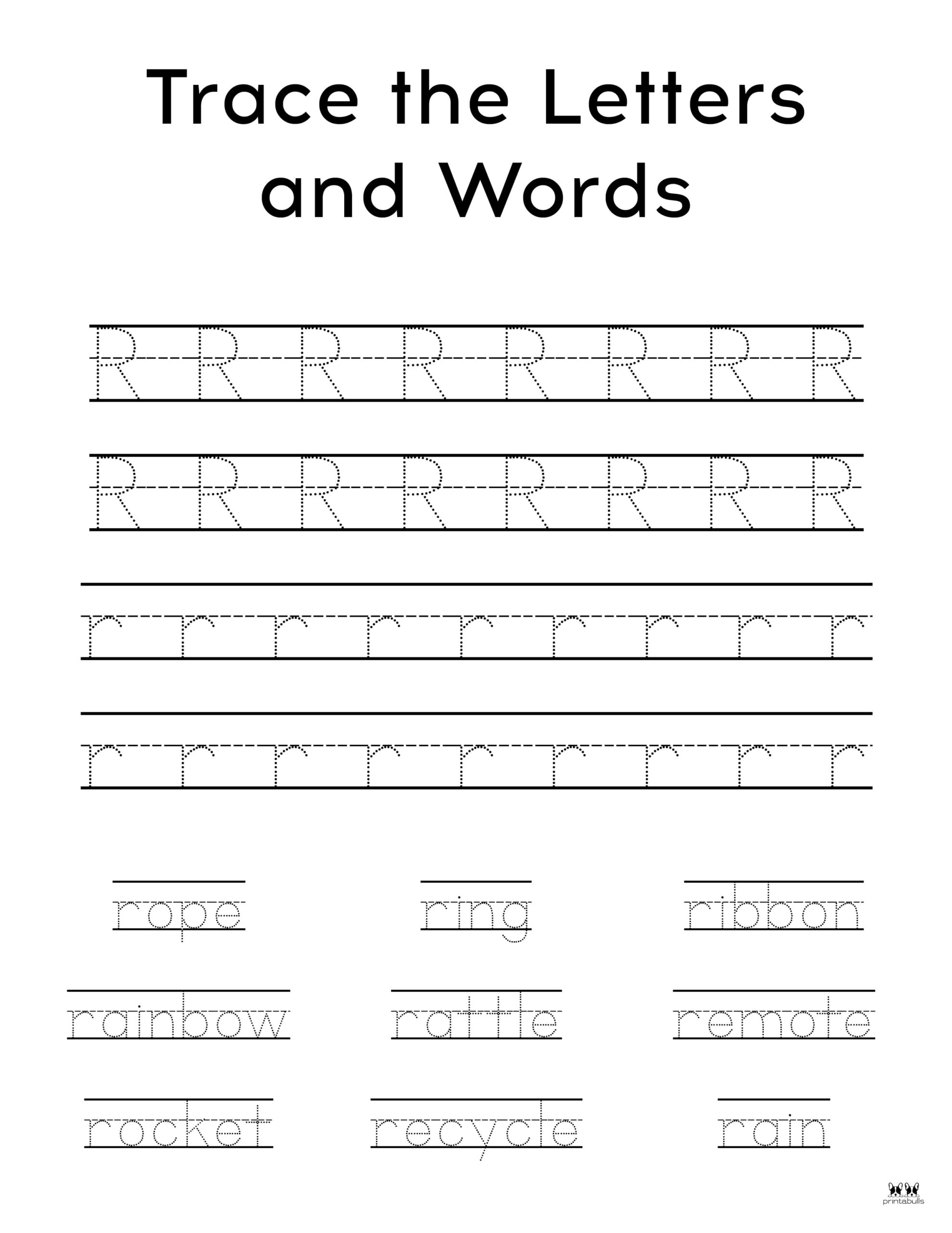 Letter R Worksheets - 50 FREE Printables | Printabulls