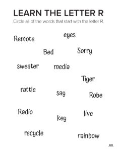 Letter R Worksheets - 50 FREE Printables | Printabulls