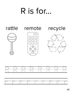 Letter R Worksheets - 50 FREE Printables | Printabulls