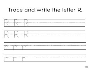 Letter R Worksheets - 50 FREE Printables | Printabulls