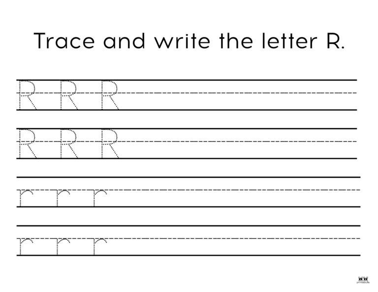 Letter R Worksheets - 50 FREE Printables | Printabulls