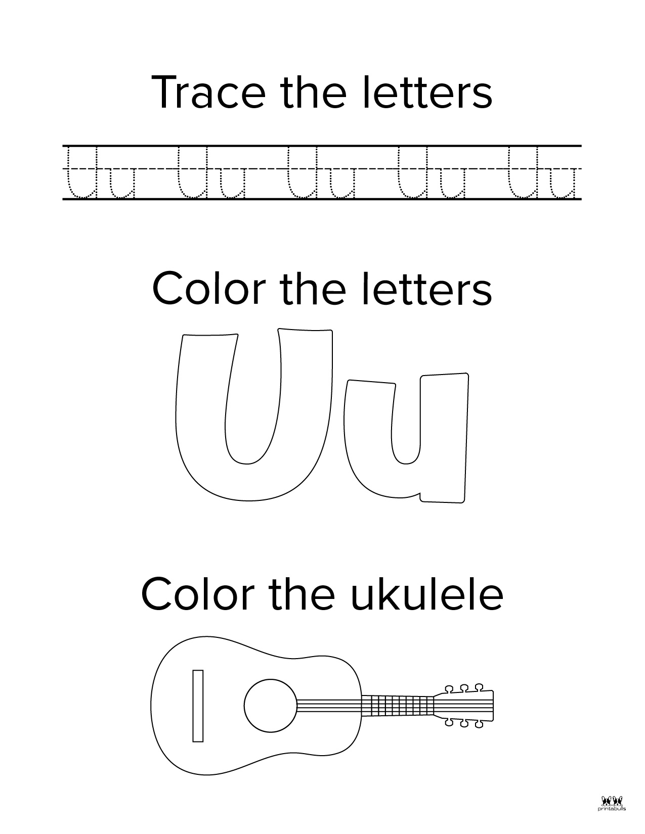 Letter U Worksheets - 50 FREE Printables | Printabulls