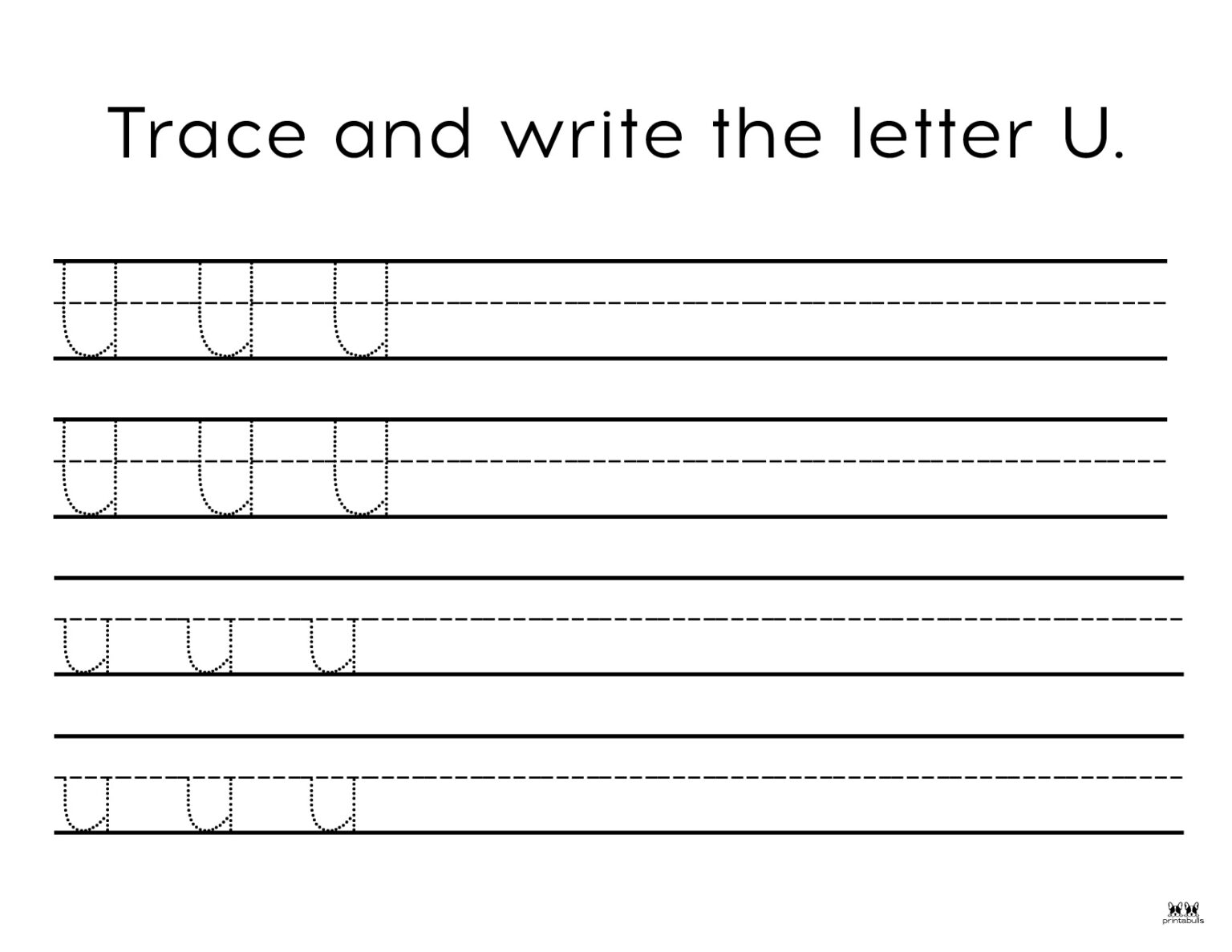 Letter U Worksheets - 50 FREE Printables | Printabulls