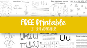 Letter U Worksheets - 50 FREE Printables | Printabulls