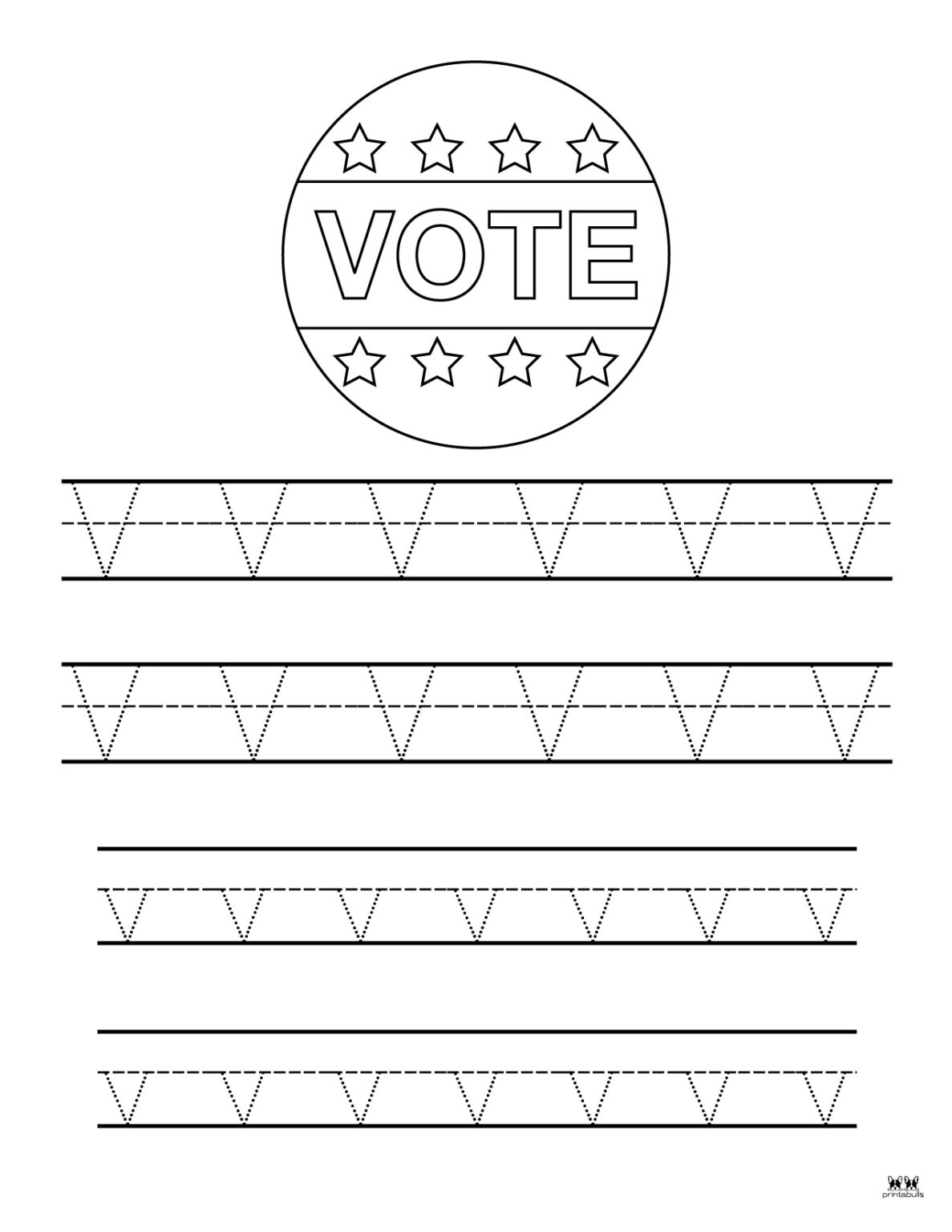 Letter V Worksheets - 50 FREE Printables | Printabulls