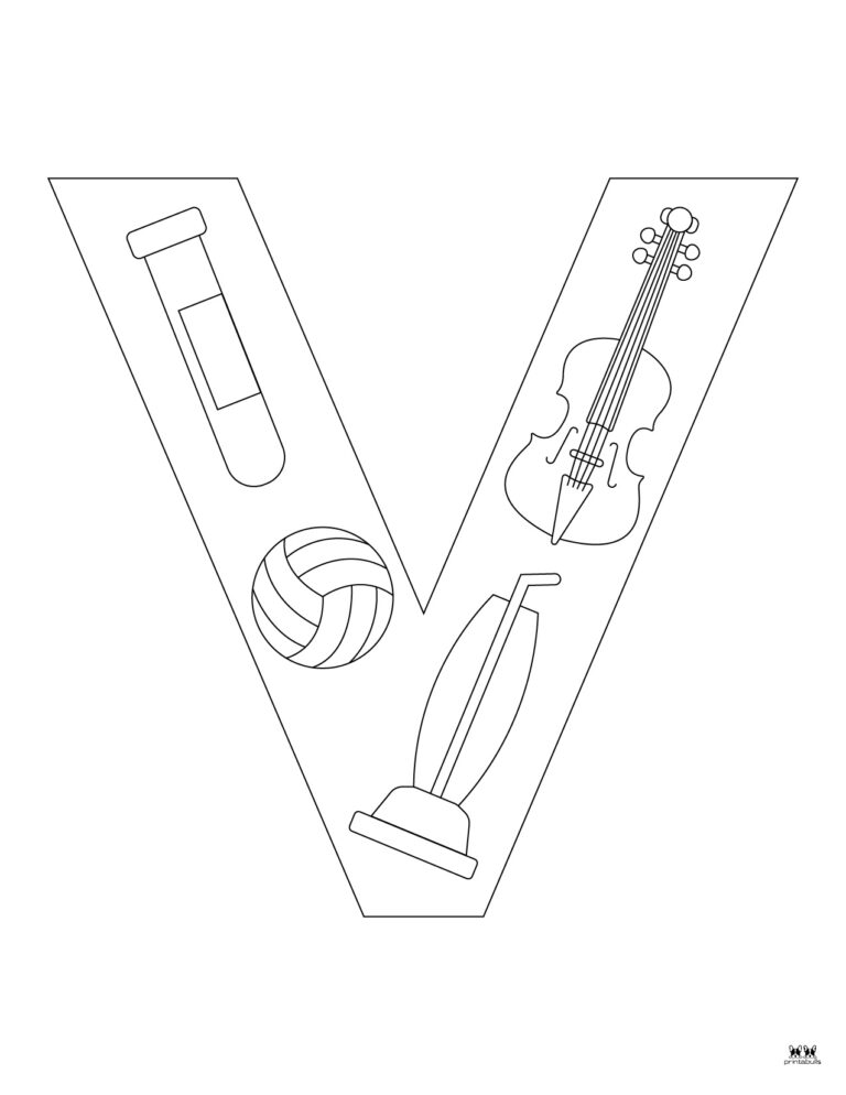 Letter V Worksheets - 50 FREE Printables | Printabulls