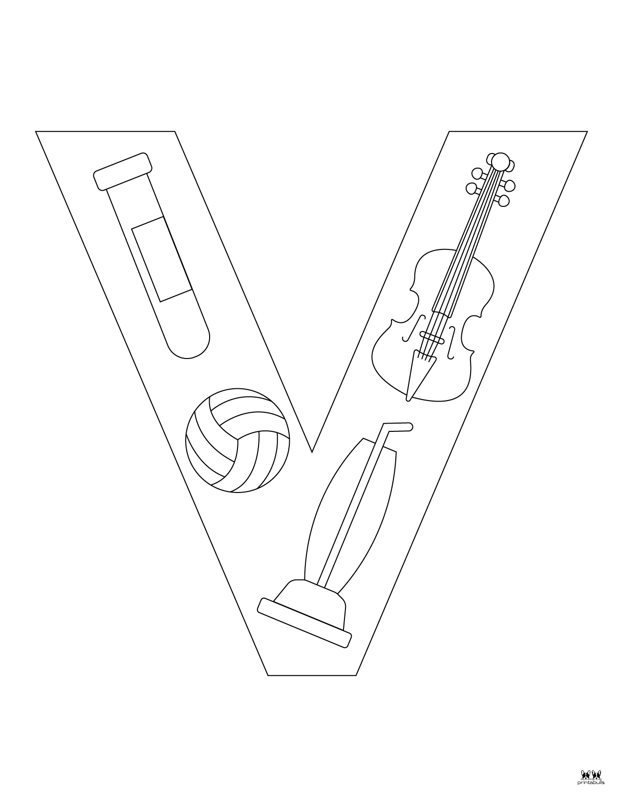 Letter V Worksheets - 50 FREE Printables | Printabulls