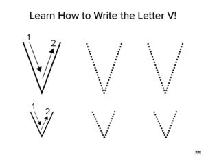 Letter V Worksheets - 50 FREE Printables | Printabulls