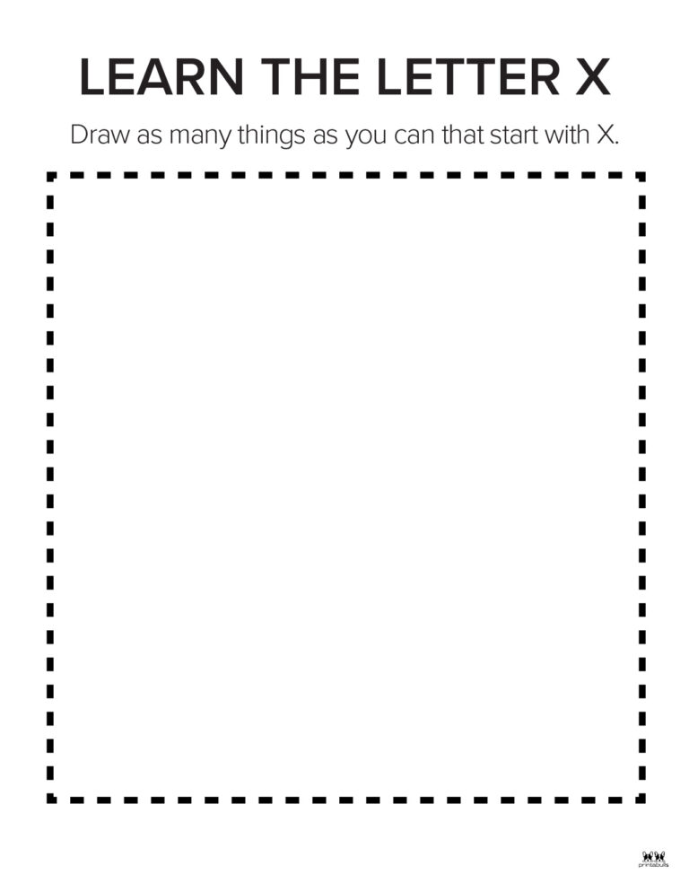 Letter X Worksheets - 50 FREE Printables | Printabulls
