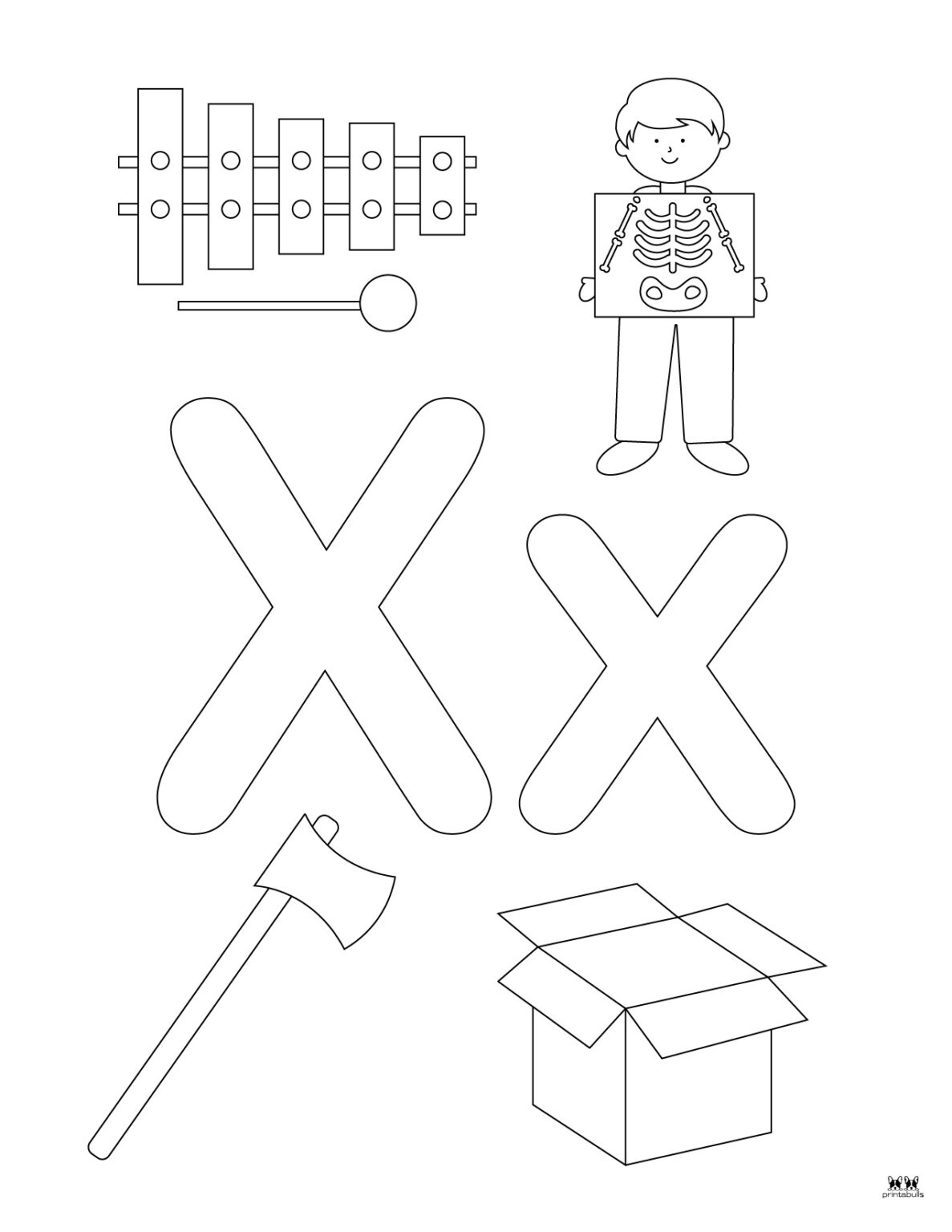 Letter X Worksheets - 50 FREE Printables | Printabulls
