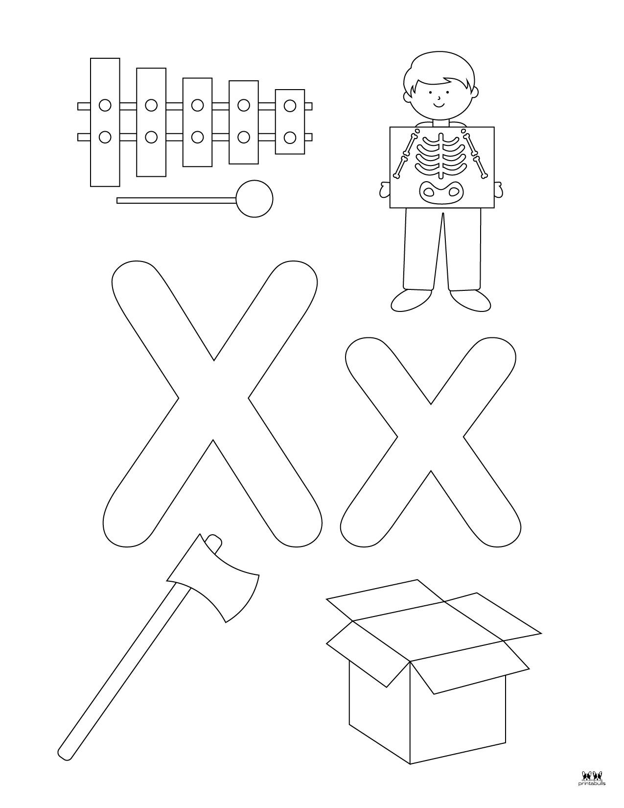 Letter X Worksheets - 50 FREE Printables | Printabulls