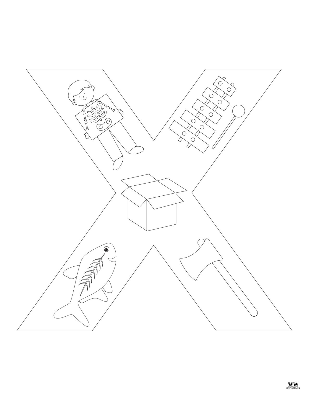 Letter X Worksheets - 50 FREE Printables | Printabulls