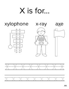 Letter X Worksheets - 50 FREE Printables | Printabulls