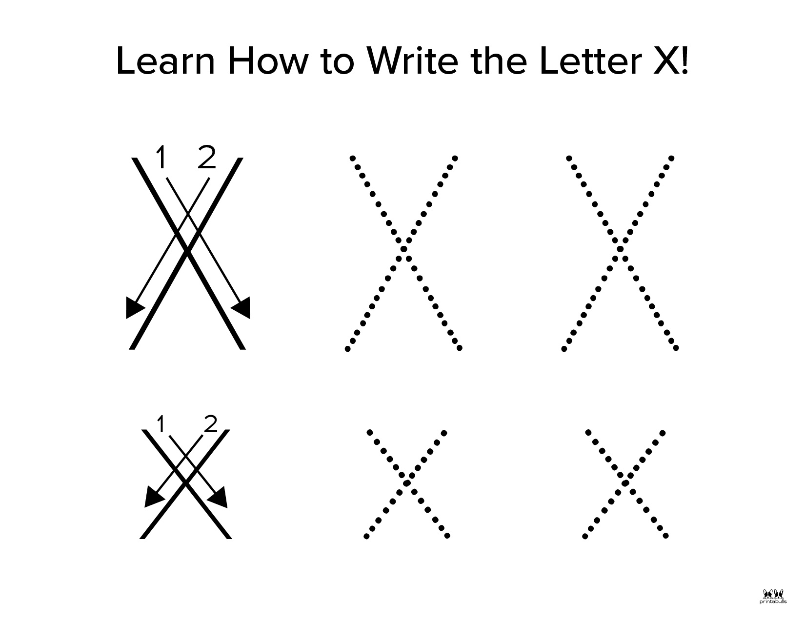Letter X Worksheets - 50 FREE Printables | Printabulls