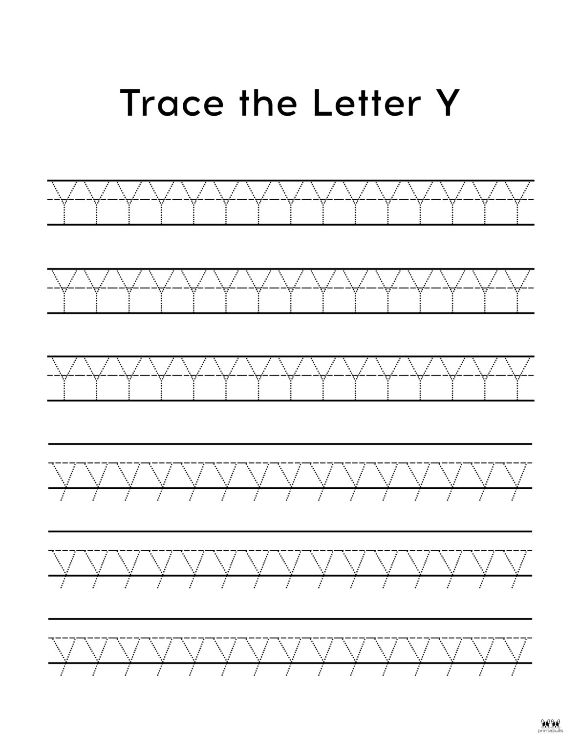 Letter Y Worksheets - 50 FREE Printables | Printabulls
