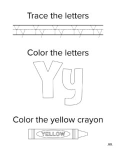 Letter Y Worksheets - 50 FREE Printables | Printabulls