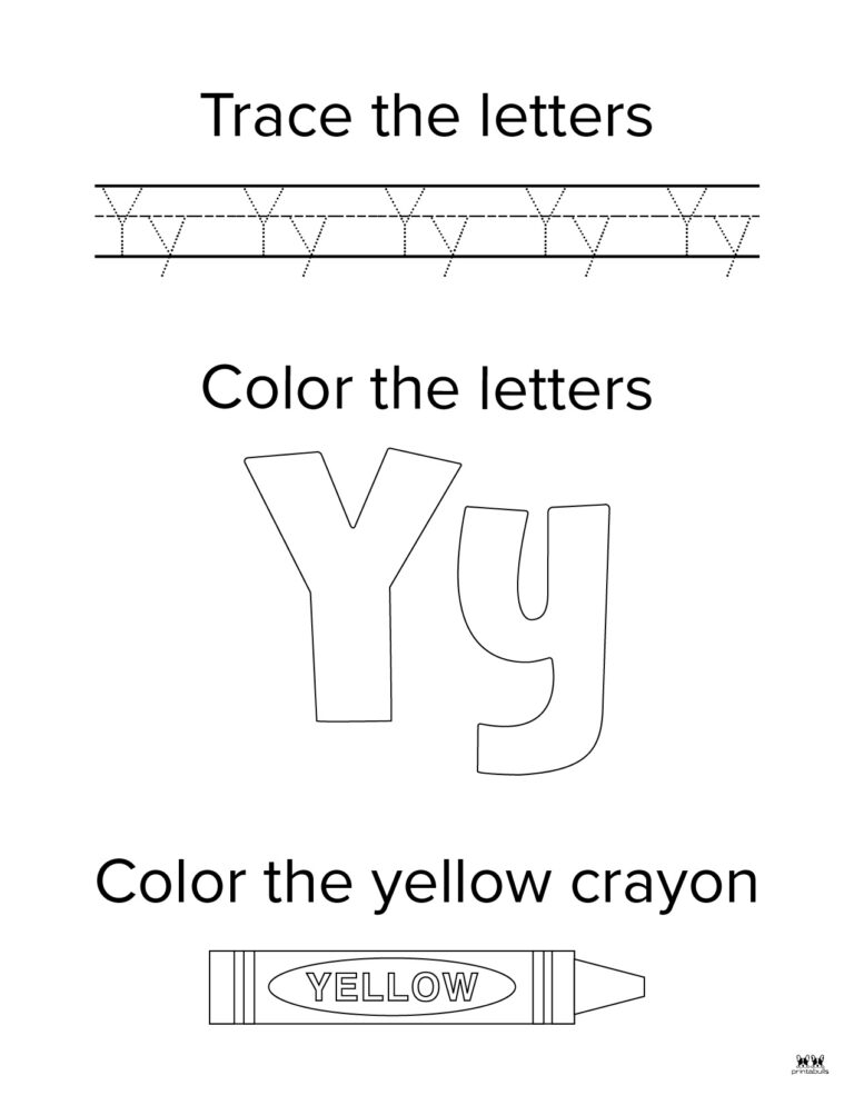 Letter Y Worksheets - 50 FREE Printables | Printabulls
