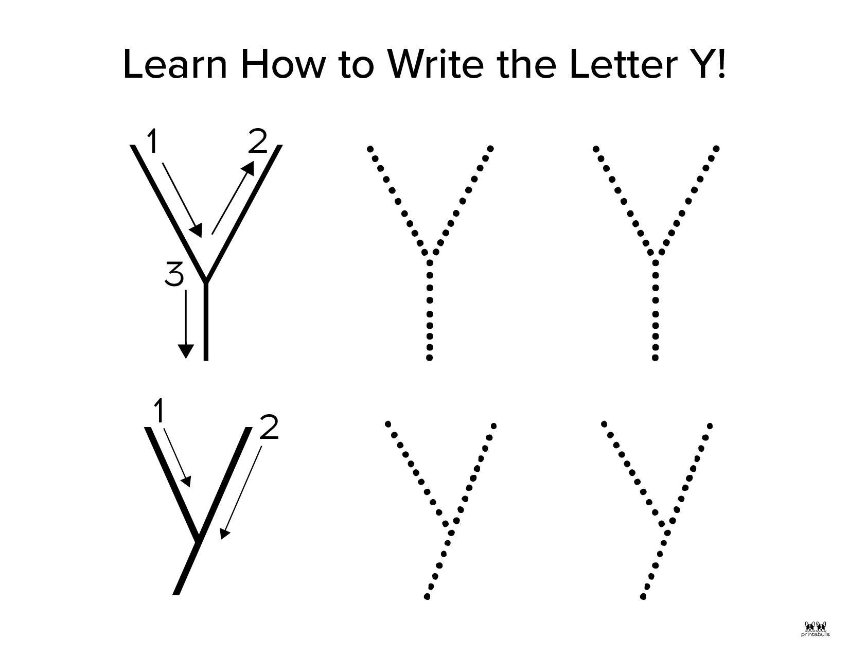 Letter Y Worksheets - 50 FREE Printables | Printabulls