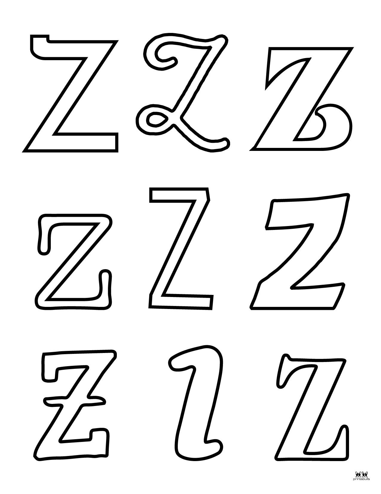 Letter Z Worksheets - 50 FREE Printables | Printabulls