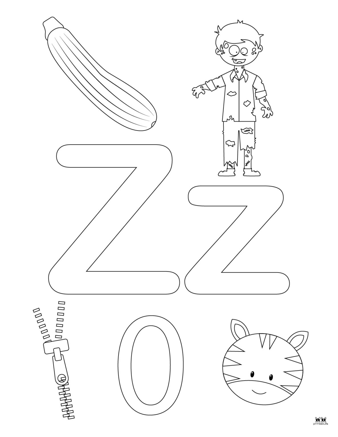 Letter Z Worksheets - 50 FREE Printables | Printabulls