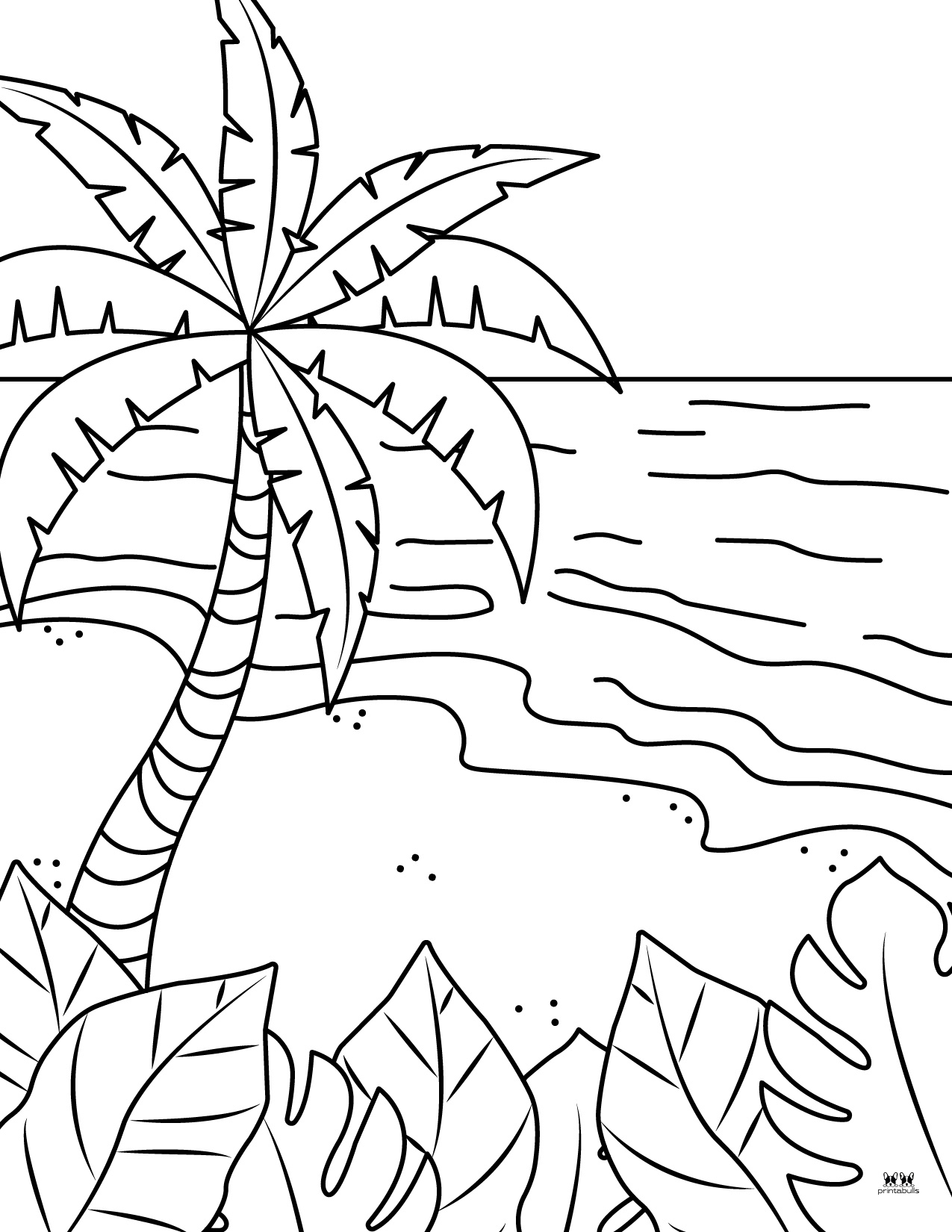 Beach Coloring Pages - 25 FREE Pages | Printabulls