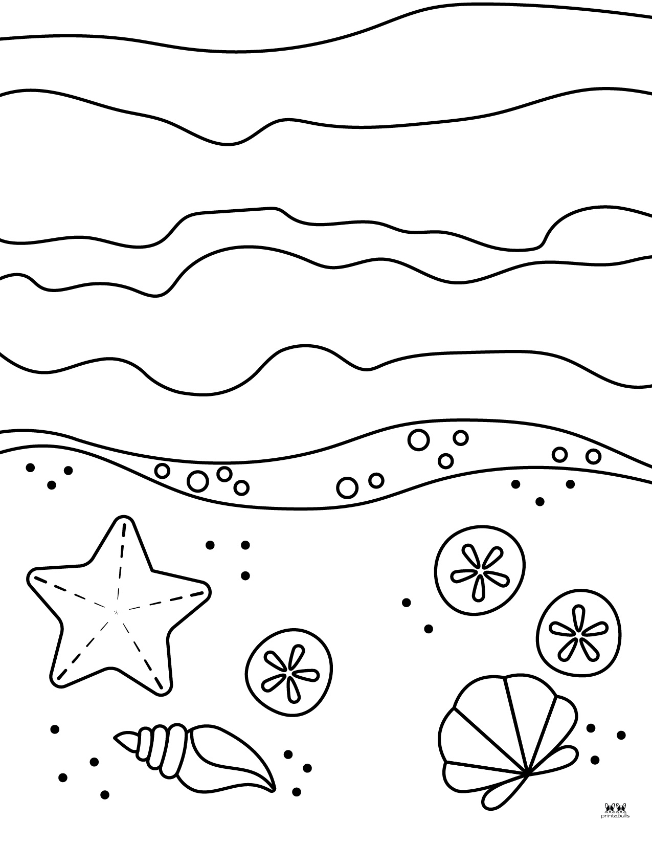 Beach Coloring Pages - 25 FREE Pages | Printabulls