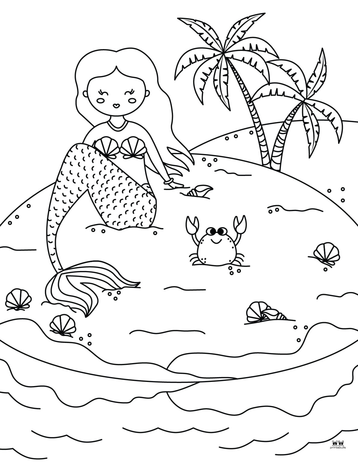 Beach Coloring Pages - 25 FREE Pages | Printabulls