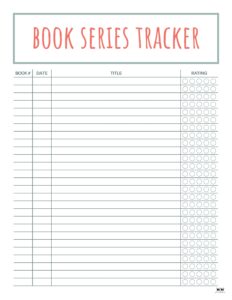 Book Trackers - 15 FREE Trackers - PrintaBulk
