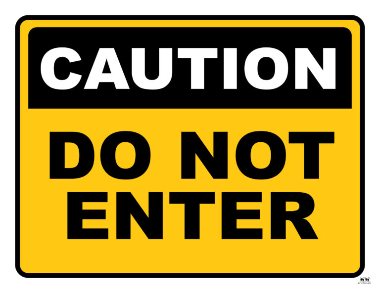 Do Not Enter Signs - 15 Free Printable Signs | Printabulls