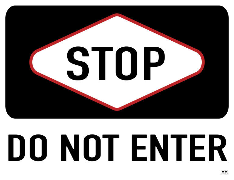 Do Not Enter Signs - 15 Free Printable Signs | Printabulls