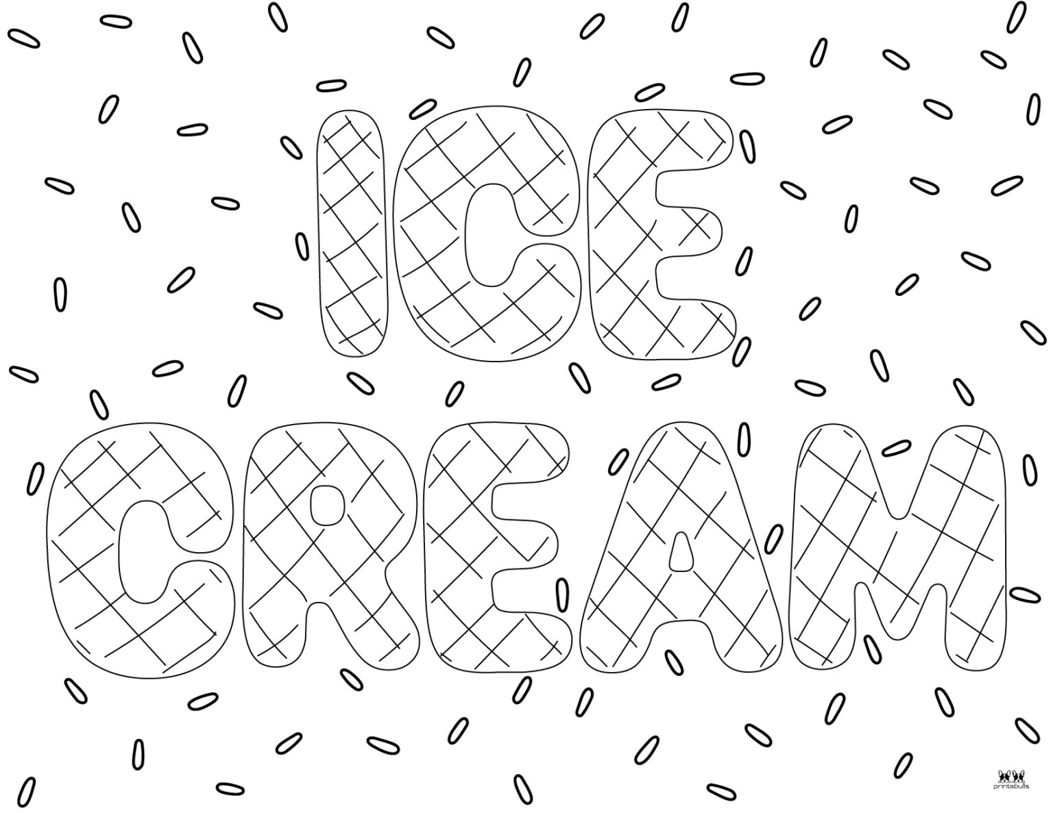 Páginas para colorear de helados - 26 páginas imprimibles - mis Imprimibles