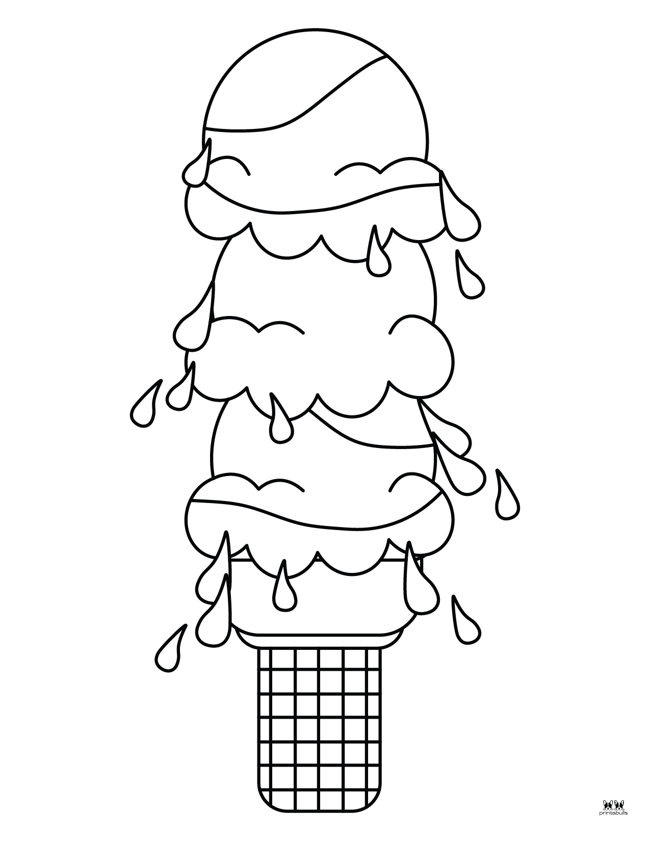 Ice Cream Coloring Pages - 26 Printable Pages | Printabulls