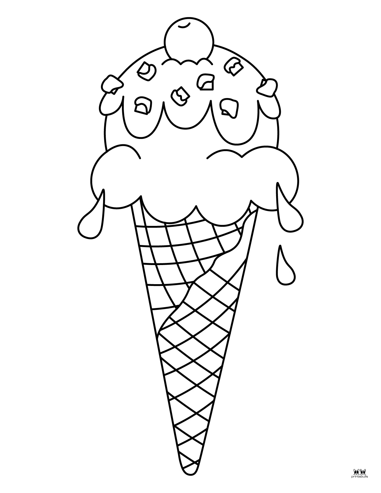 Ice Cream Coloring Pages - 26 Printable Pages | Printabulls