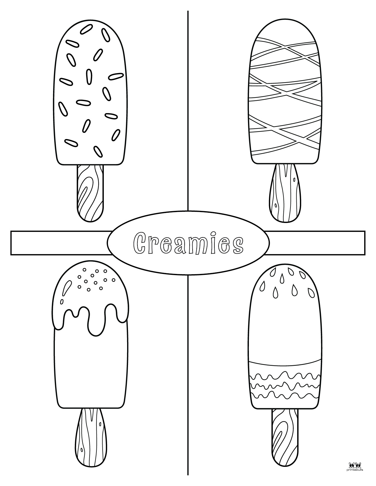 Ice Cream Coloring Pages - 26 Printable Pages | Printabulls