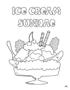 Ice Cream Coloring Pages - 26 Printable Pages | Printabulls