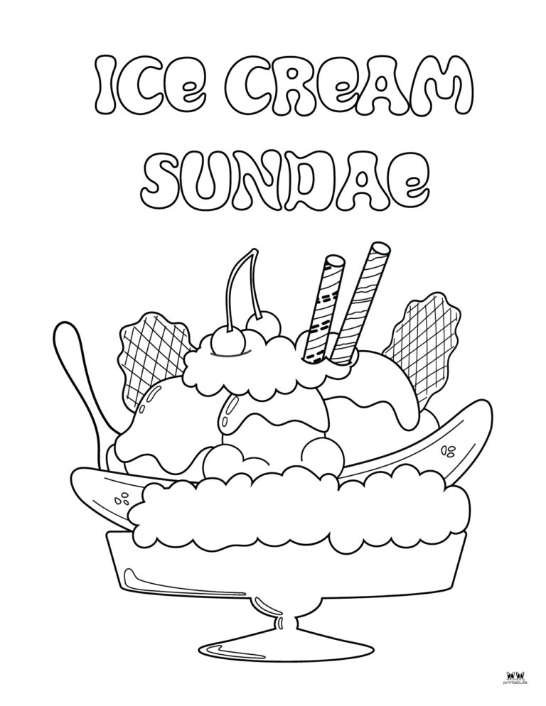 Ice Cream Coloring Pages - 26 Printable Pages | Printabulls