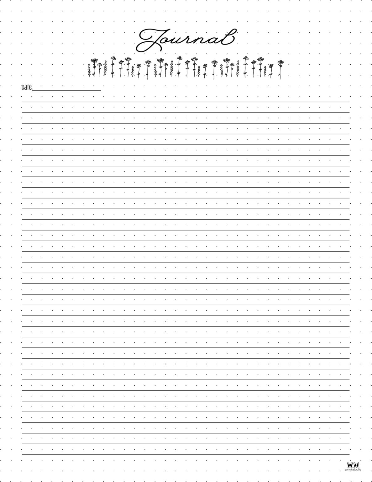 Journal Templates & Pages - 25 FREE Printables | Printabulls