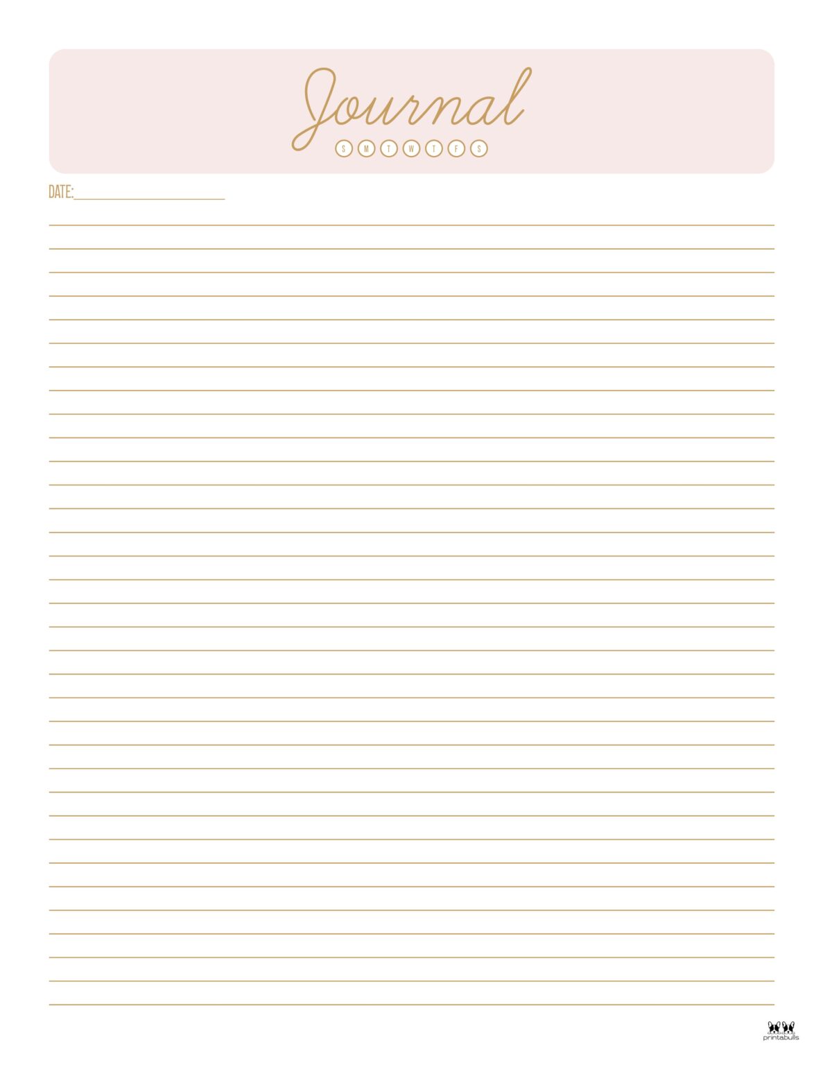 Journal Templates & Pages - 25 FREE Printables | Printabulls