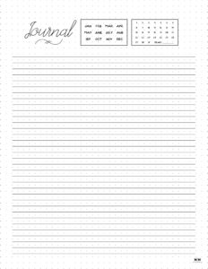 Journal Templates & Pages - 25 FREE Printables | Printabulls