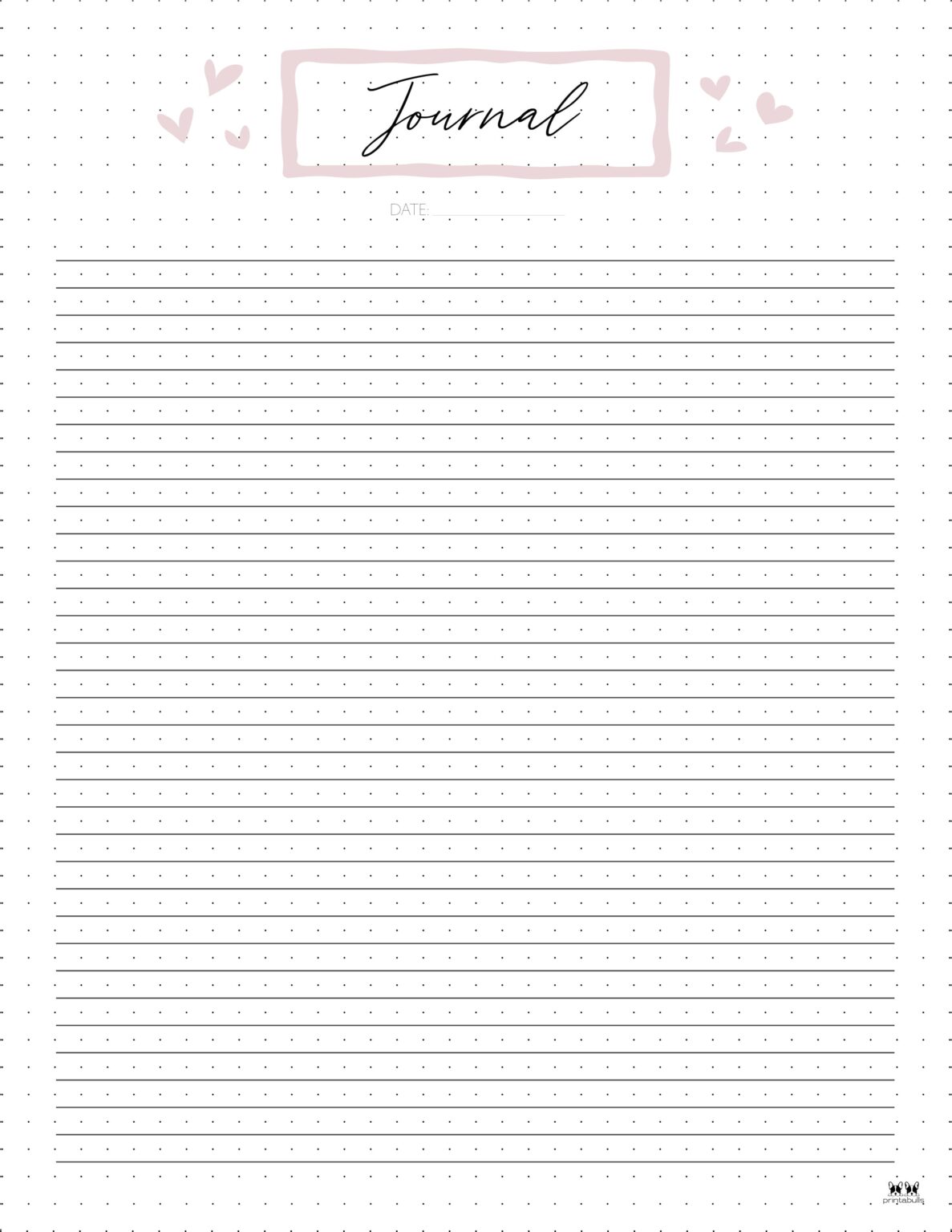 Journal Templates & Pages - 25 FREE Printables | Printabulls