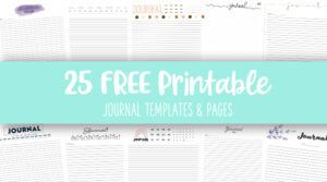 Journal Templates & Pages - 25 FREE Printables | Printabulls