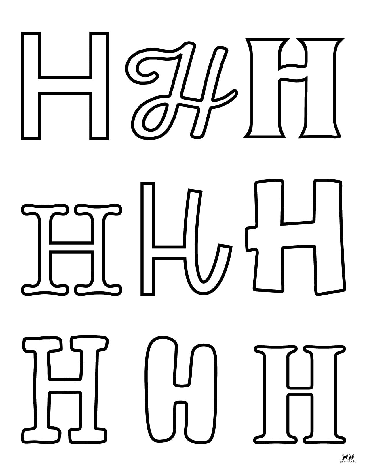 Letter H Worksheets - 50 FREE Printables | Printabulls