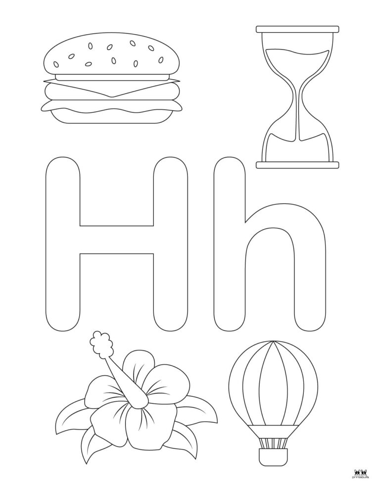 Letter H Worksheets - 50 FREE Printables | Printabulls