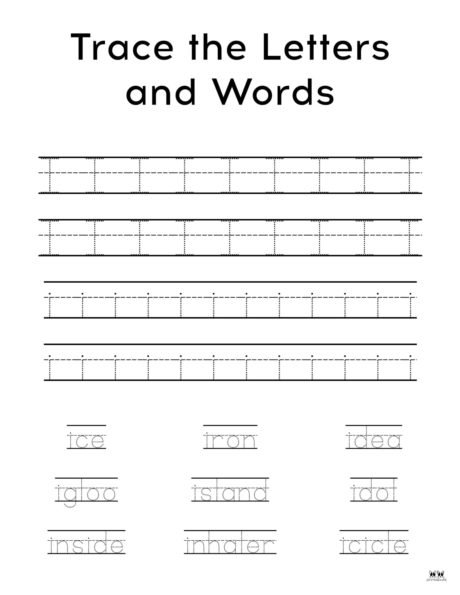 Letter I Worksheets - 50 FREE Printables | Printabulls